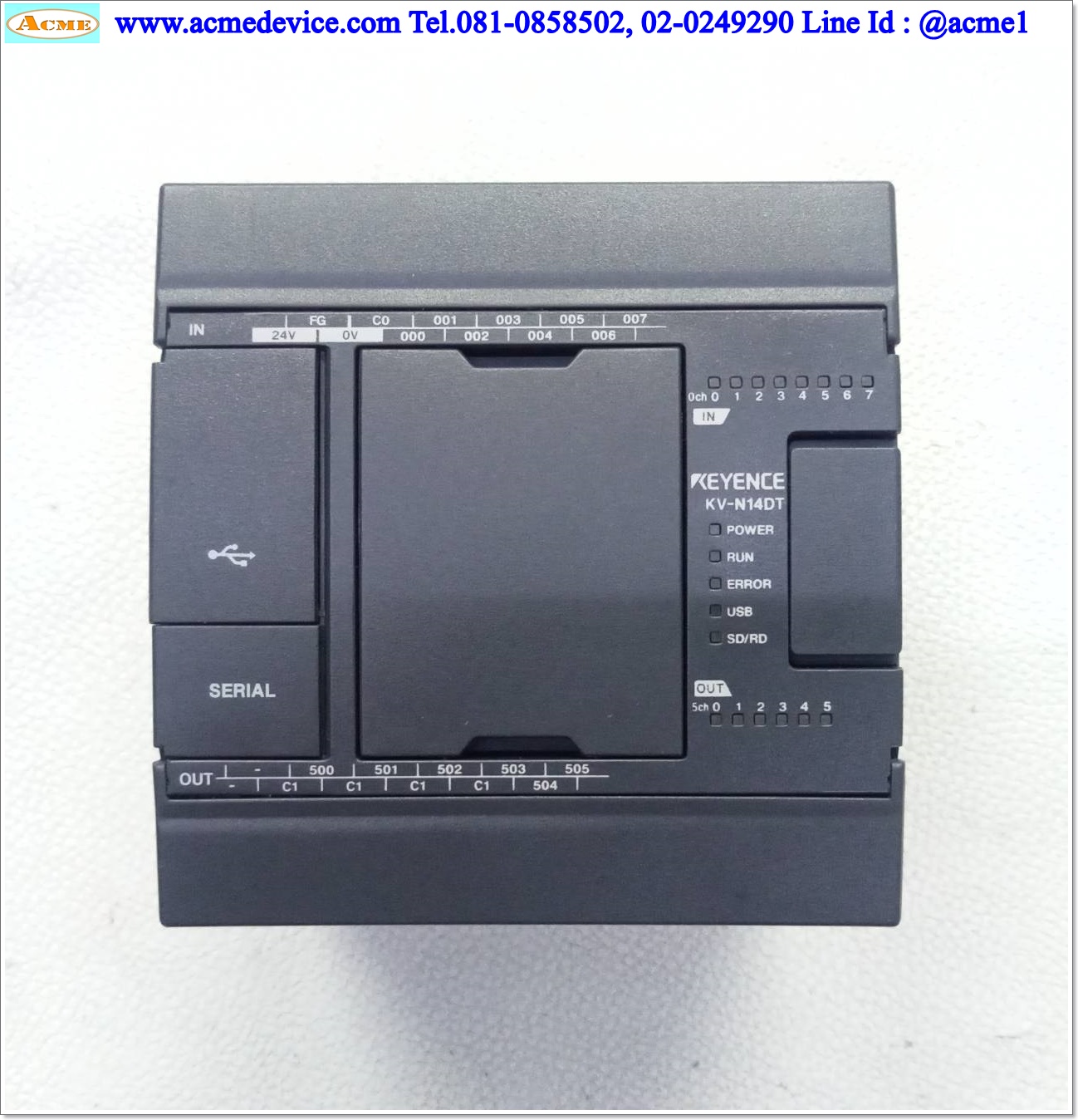 PLC Keyence รุ่น KV-N14DT, CPU Module - แอคมี่ ดีไวซ์ มือสองราคาถูก ...