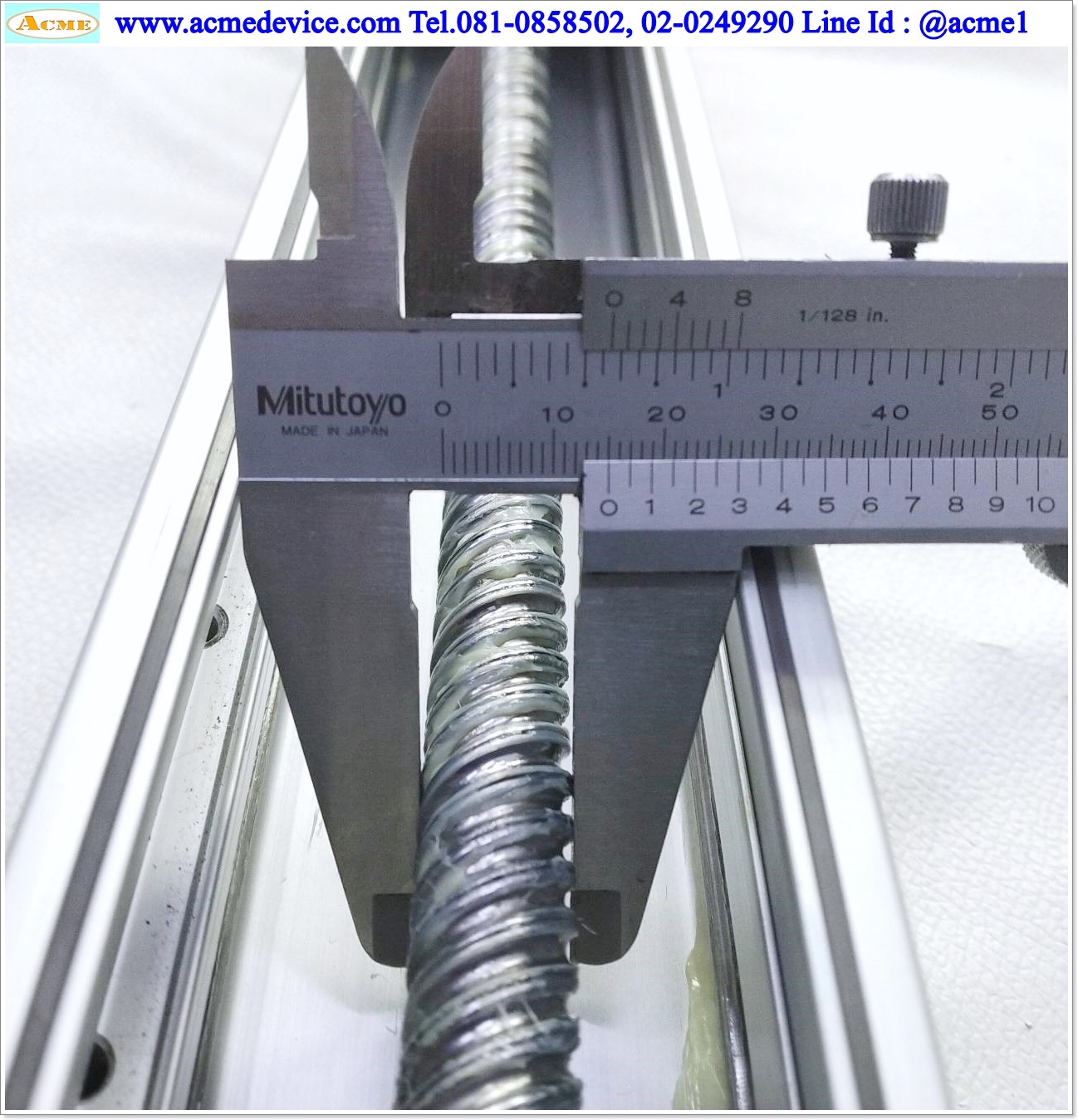 แกนสำเร็จรูป Ball Screw Toyo รุ่น GTH8-L20-550-BR-M20-C4, ขนาด 80 x 810 mm., แกนโต 15 mm, Stroke ...