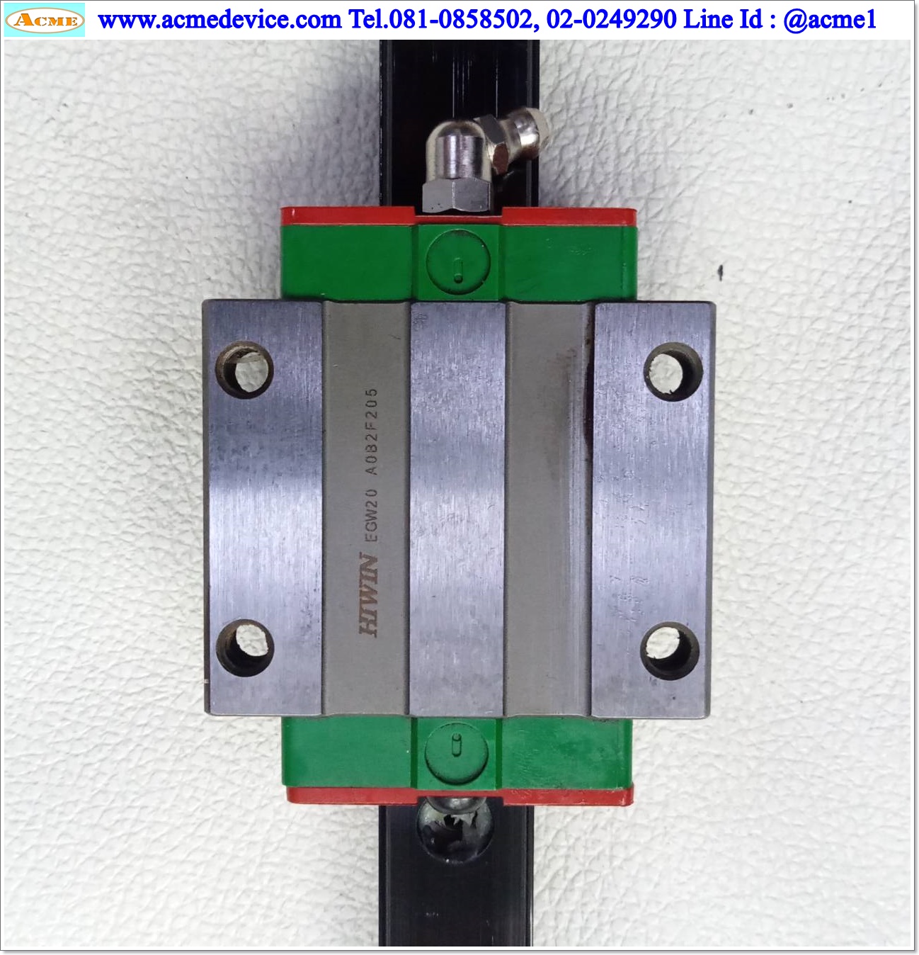 Linear Block and Rail Hiwin รุ่น EG20, รางสไลด์ขนาด 20 mm x 350 mm. (ขาว) - แอคมี่ ดีไวซ์ มือสอง ...