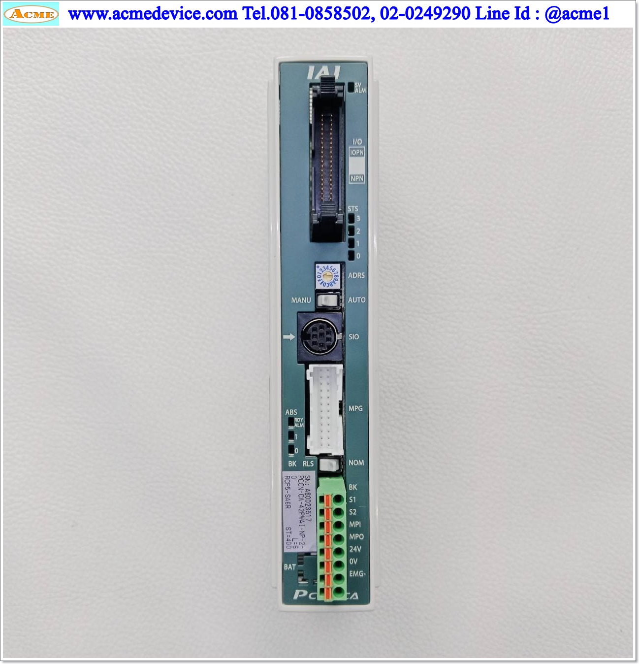 IAI Drive รุ่น PCON-CA-42PWAI-NP-2-0 - แอคมี่ ดีไวซ์ มือสองราคาถูก,Inverter, PLC, Servo, DC ...