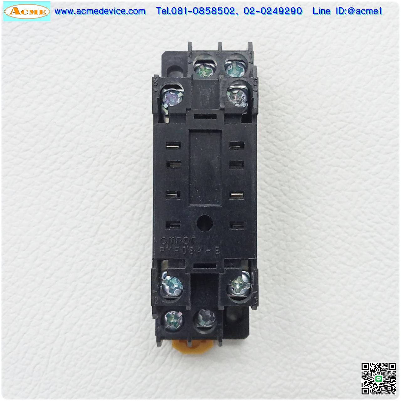 Socket Omron รุ่น PYF08A-E, 8 Pin - แอคมี่ ดีไวซ์ มือสองราคาถูก,Inverter, PLC, Servo, DC Drive ...