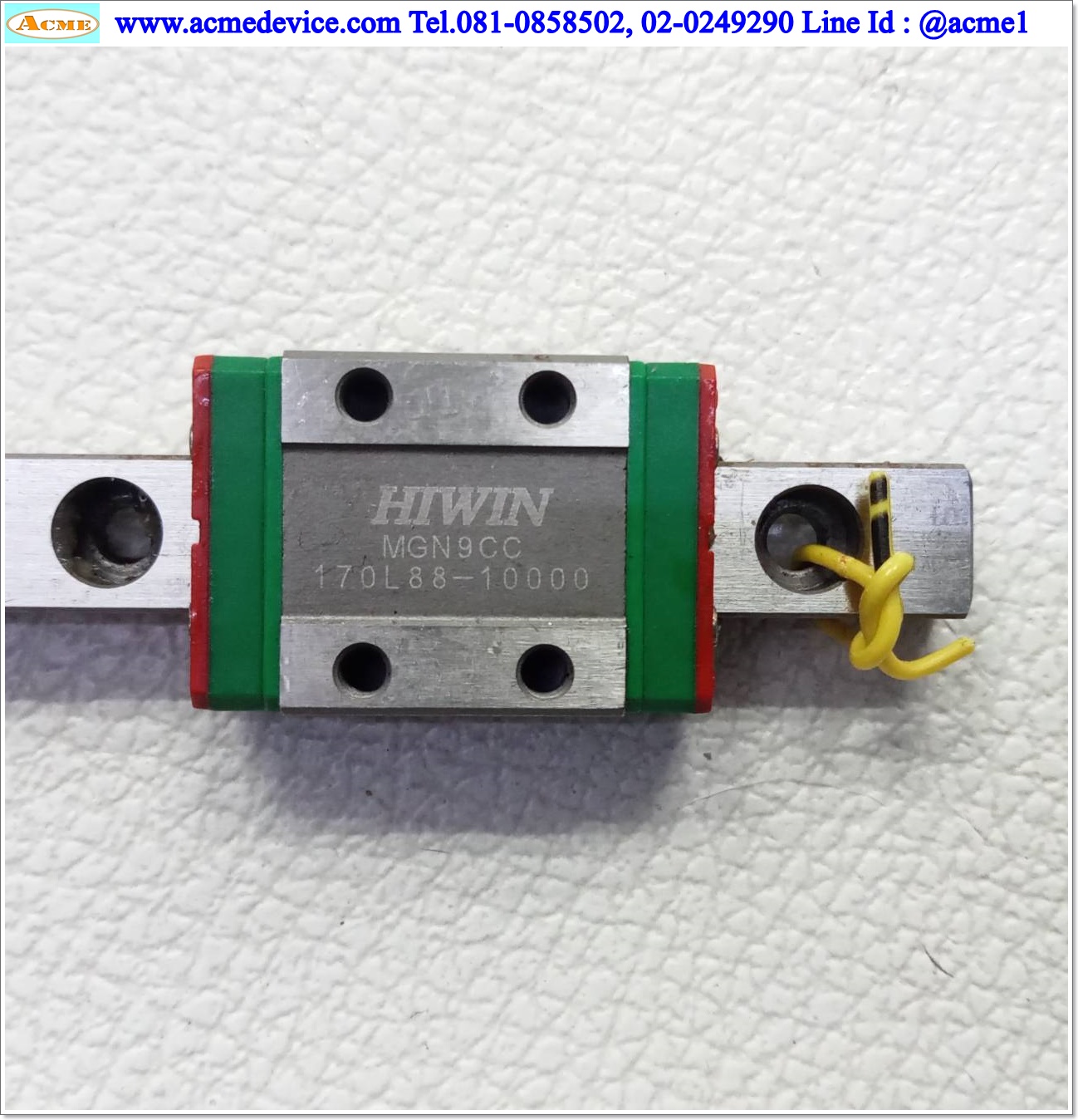 Linear Block and Rail Hiwin รุ่น MGN9CC, รางสไลด์ขนาด 9 mm x 500 mm. (2 ...