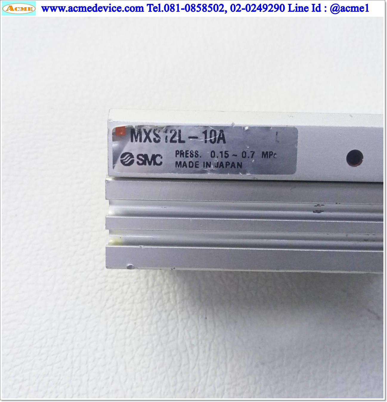 Guide Cylinder SMC รุ่น MXQ12L-10A, Bore 12 mm., Stroke 10 mm. - แอคมี่ ดีไวซ์ มือสองราคาถูก ...