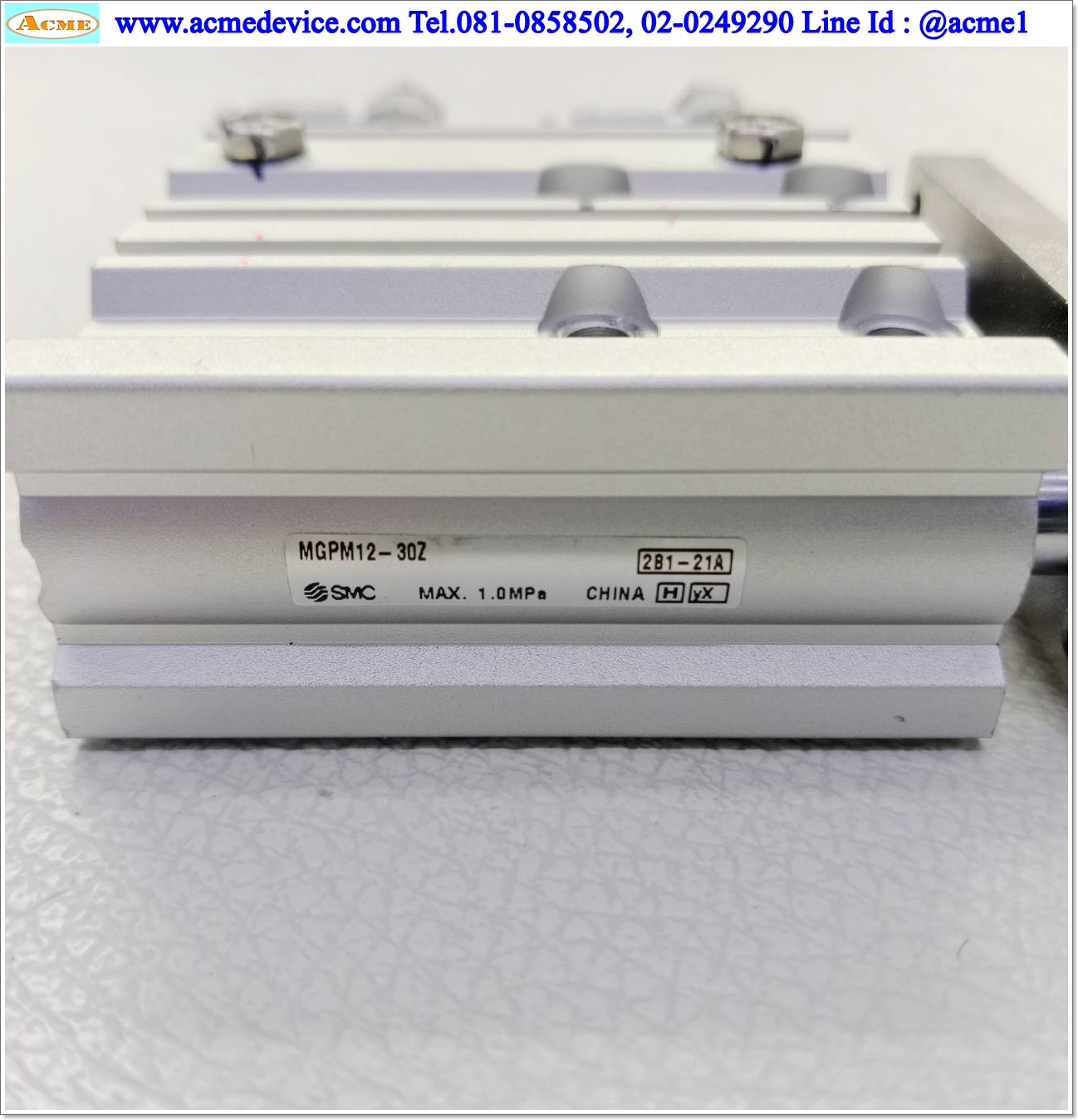 Air Cylinder SMC รุ่น MGPM12-30Z, Bore 12 mm., Stroke 30 mm. - แอคมี่ ดีไวซ์ มือสองราคาถูก ...