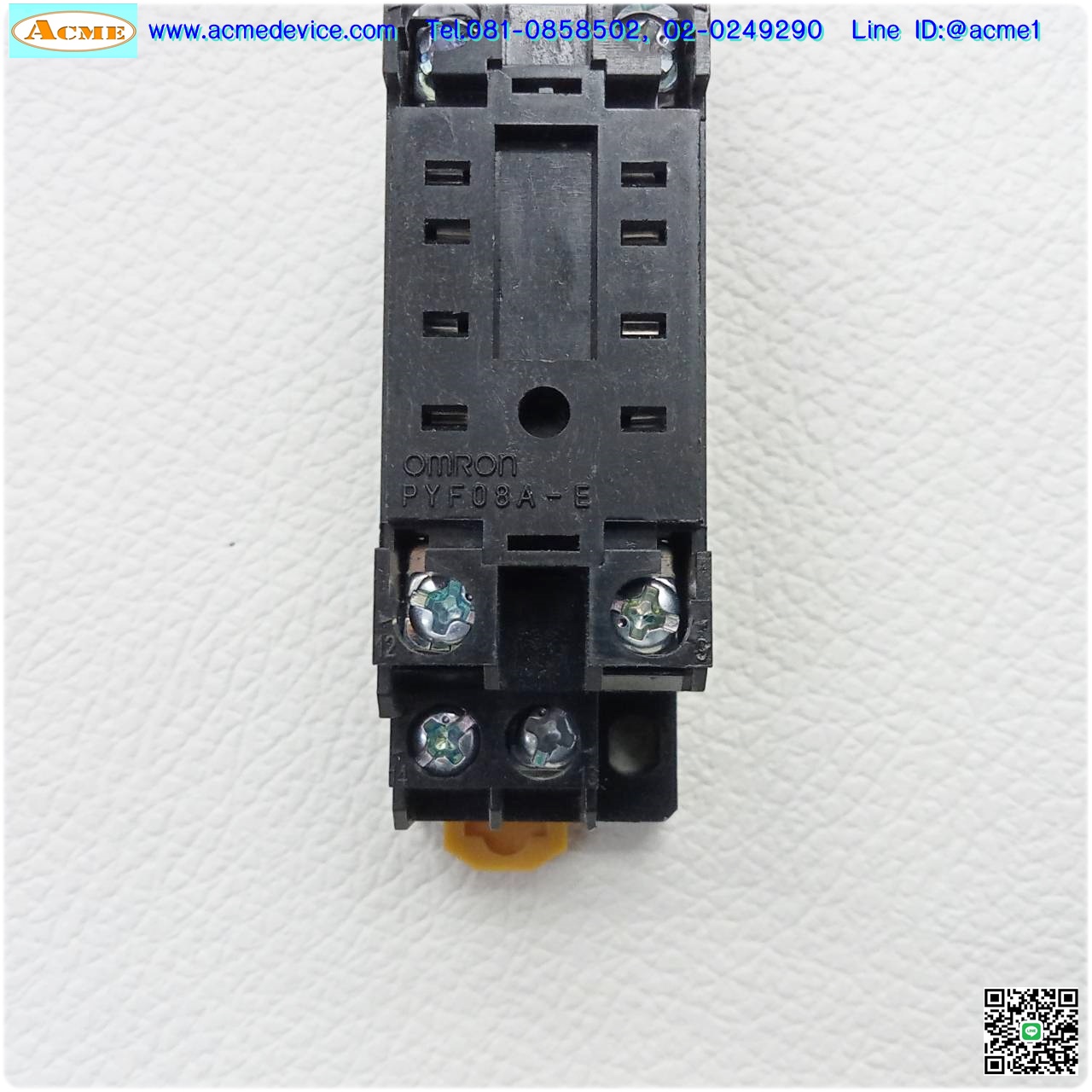 Socket Omron รุ่น PYF08A-E, 8 Pin - แอคมี่ ดีไวซ์ มือสองราคาถูก,Inverter, PLC, Servo, DC Drive ...