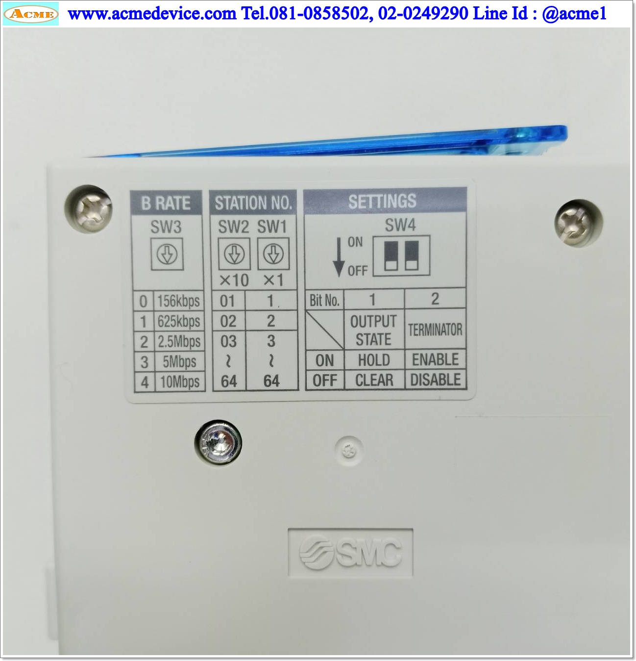 Solenoid Valve SMC รุ่น SY3300-5U1(4) + CC-Link EX260-SMJ1, Double Coil, 24Vdc - แอคมี่ ดีไวซ์ ...