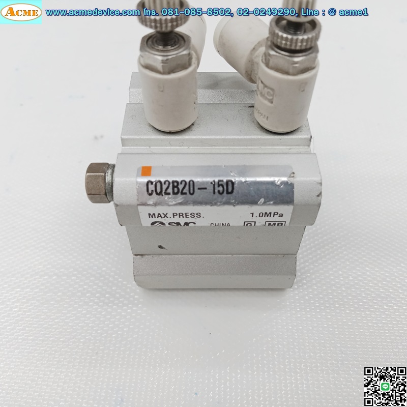 Air Cylinder SMC รุ่น CQ2B20-15D, 1.0MPa - แอคมี่ ดีไวซ์ มือสองราคาถูก,Inverter, PLC, Servo, DC ...
