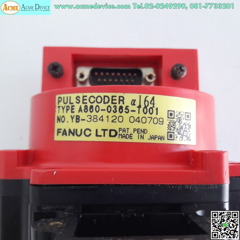 Servo Motor Fanuc รุ่น A06B-0373-B577#7008, 0.5kW, 2Nm & Pulsecoder A860-0365-T001 - แอคมี่ ดีไว ...