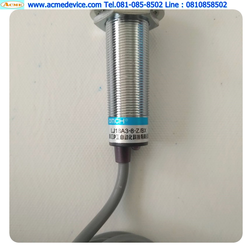 Proximity รุ่น LJ18A3-8-Z/BX, M18, ระยะ 8mm, 3wire, NPN, NO,Unshielded, Inductive - แอคมี่ ดีไว ...